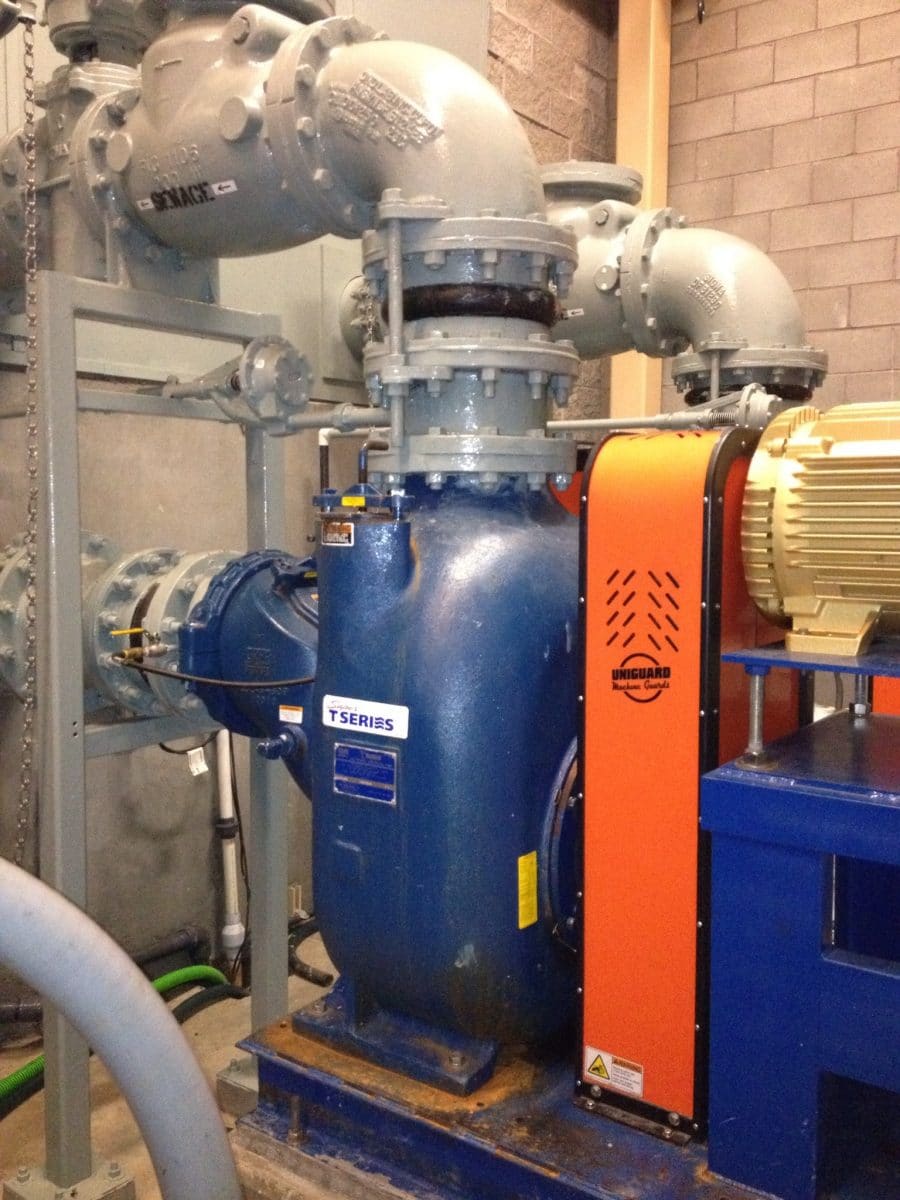 Machine Guards for Gorman-Rupp Pumps | Uniguard Machine Guards