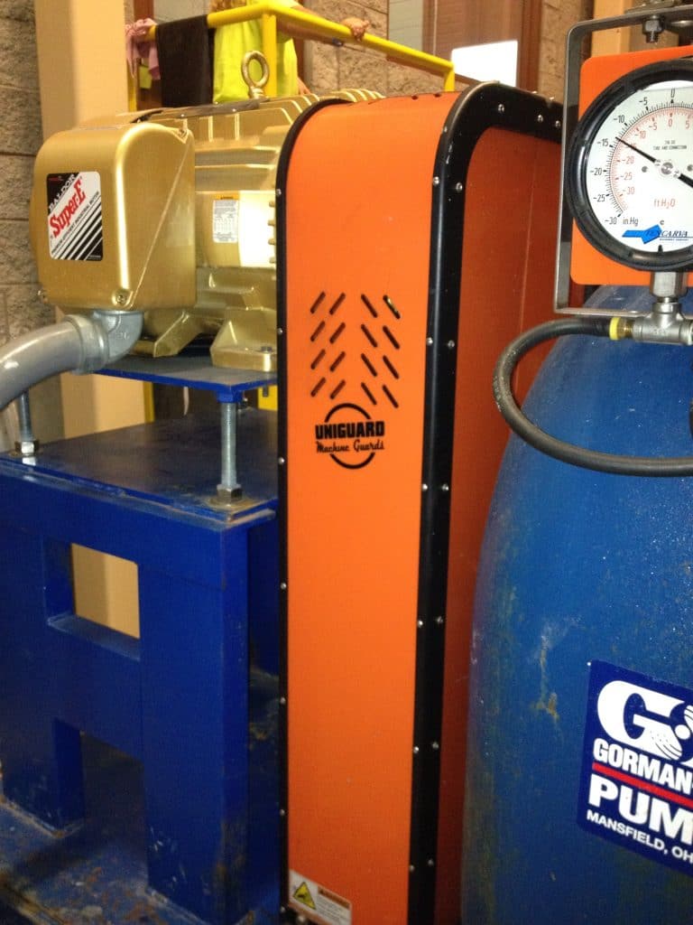 Machine Guards for Gorman-Rupp Pumps | Uniguard Machine Guards