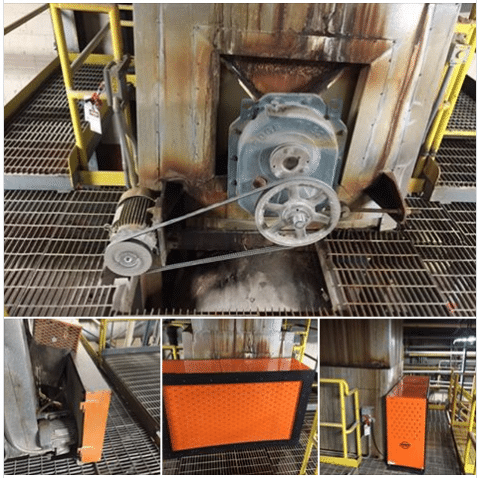 Vented Horizontal Belt Machine Guard for Motor | Uniguard Machine Guards